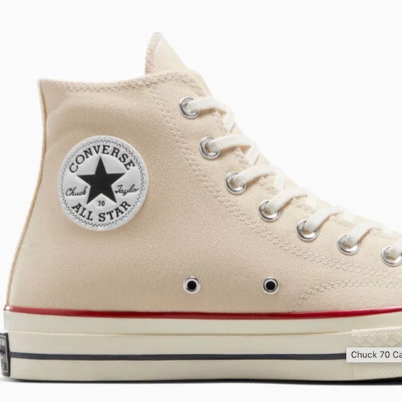 Converse | Shoes | Unisex Cream Converse All Star Sneakers With Custom ...
